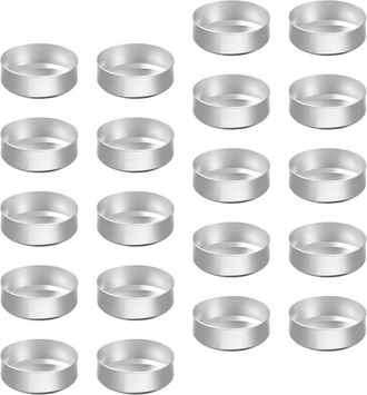 Lurrose 150 Stück Aluminium Teelicht Dosen Kleine Metall Kerzendosen Hitzebeständig Leicht für DIY Kerzen Hochzeit Feier Heimdekoration Vielseitig Wiederverwe