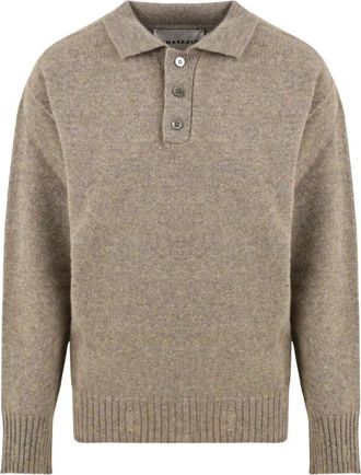 Amaranto Woll-Kaschmir-Polohemd - - Tops - Herren - Beige - S
