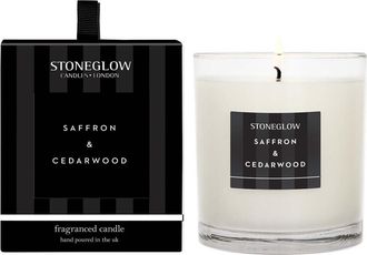 Stoneglow Modern Classics Duftkerze im Glas, verschiedene D&uuml;fte Safran und Zedernholz