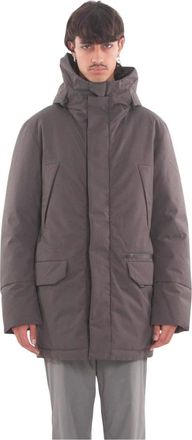 KRAKATAU Homme, Vestes, Brun, Taille: XL Marcasite Padded Snorkel Parka