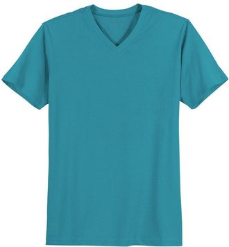 Redfield V-Shirt Redfield V-Neck T-Shirt Quentin Übergröße türkis