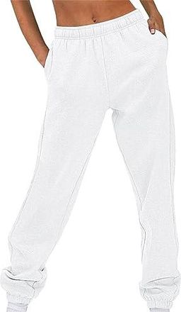 Generico Pantalon de sport femme large pantalon de surv&ecirc;tement pour femme avec poches dhiver pantalon doux et confortable avec cordon de serrage coupe large po