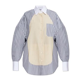 Stella McCartney Oversized Hemd mit gemischten Streifen - - Blouses & Shirts - Damen - Mehrfarbig - S