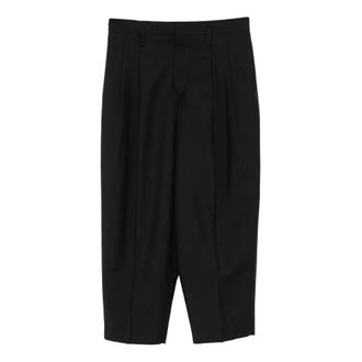 Jil Sander Gefaltete Cropped Hose - - Trousers - Herren - Schwarzk - L