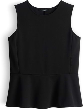 someday Damen Top | KAHEDDA Slim Tanktop mit angestelltem Sch&ouml;sschen Black, 36