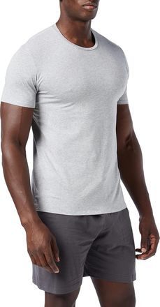 Lovable LVB T-Shirt mit Rundhalsausschnitt aus Baumwolle Supima Stretch Cotton Herren, Grau, 5/L