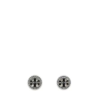 Tory Burch Femme, Accessoires, Gris, Taille: ONE Size Miller Pav&eacute; Stud Earrings