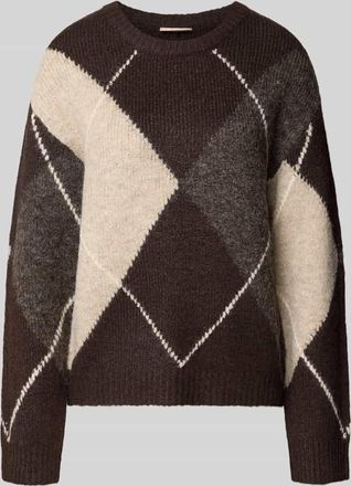 Freequent Relaxed Fit Strickpullover aus elastischem Woll-Mix Modell lulu