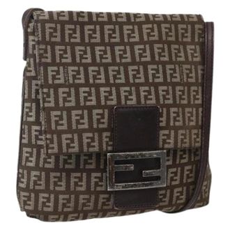 Fendi Sac bandouli&egrave;re en toile Pre-owned - Femme - Pre-owned - Brun - Taille: ONE Size