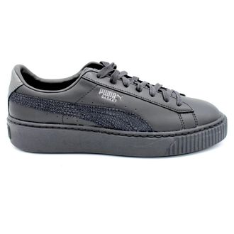 Puma Plateau Leder Schn&uuml;rschuhe - - Shoes - Damen - Schwarzk - 37 1/2 EU