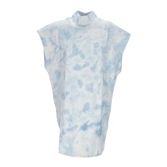 Nike Blaues Tie-Dye Jersey Kleid - - Sport - Damen - Blau - L