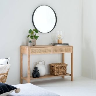 Studio Copenhagen home24 Konsolentisch 110 x 75 x 35cm Beige/Beige
