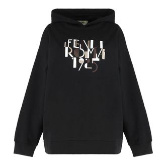 Fendi Oversize Sweatshirt - - Sweatshirts & Hoodies - Damen - Schwarzk - S