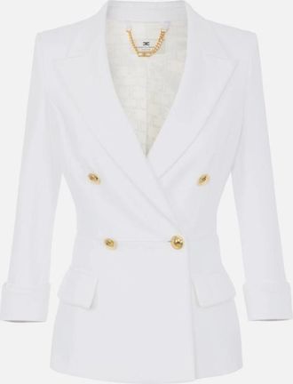 Elisabetta Franchi Blazer stretch en double cr&ecirc;pe Elisabetta Franchi