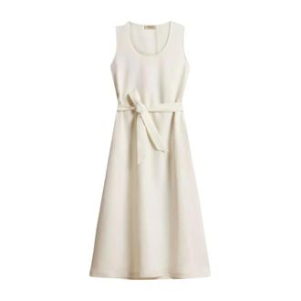 Woolrich Femme, Robes, Blanc, Taille: 40 FR Lyocell Linen Tank Dress