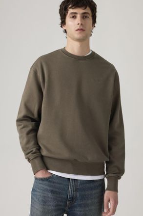 Levi's Sweat Shirt Col Rond Authentic - Homme - Marron / Garment Dye H225 Maitake Brown - M