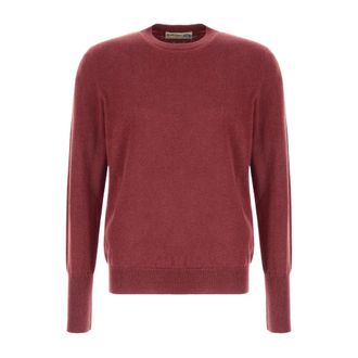 Ballantyne Rundhals-Strickpullover - - Knitwear - Herren - Rot - 2XL