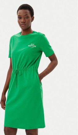 Tommy Hilfiger Kleid für den Alltag WW0WW45529 Grün Regular Fit