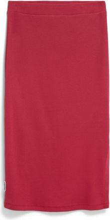 Armedangels Damen RIPP-Jerseyrock aus Bio-Baumwoll Mix AZITAA Fitted Red Ash