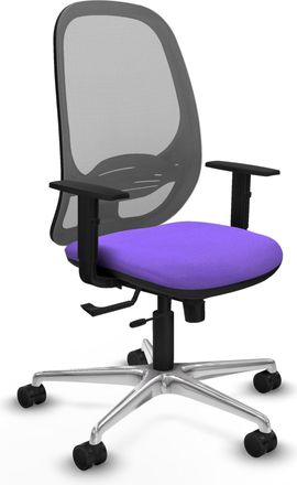 Piqueras y Crespo Cilanco Universit&auml;tsstuhl mit 1D-Armlehnen, h&ouml;henverstellbare Lendenwirbelst&uuml;tze, ausgestattet mit Syncro/Traslack und Schneideschaum, mit Rollen von 