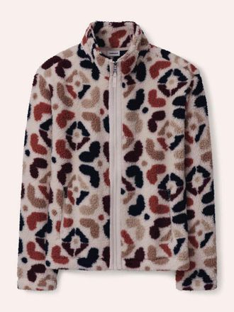 Walbusch Fleecejacke Damen Jacke aus Teddyfleece Stehkragen, Stehkragen