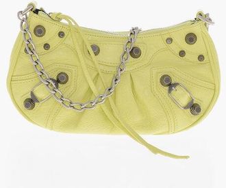 Balenciaga Crinkled Leather LE CAGOLE MINI Shoulder Bag with Metal Deta Gr&ouml;&szlig;e Uni