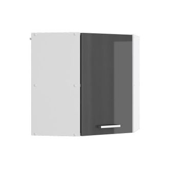 Vicco El&eacute;ment haut de cuisine R-Line, Anthracite Haute brillance, 57 cm Vicco