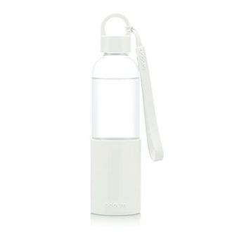 Bodum 12053-913BTR MELIOR Gourde à emporter en TRITAN, manchon silicone couleur, bouchon à vis, 0.5 l Blanc
