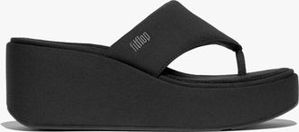 FitFlop Plateau-Sandalen mit Keilabsatz f&uuml;r Damen, Schwarz, 42 EU