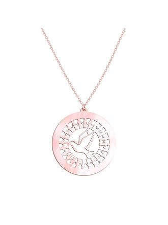 Beka & Bell BEKA&BELL Anh&auml;nger mit Kette 925-Sterling Silber vergoldet Gl&auml;nzend 42/45cm
