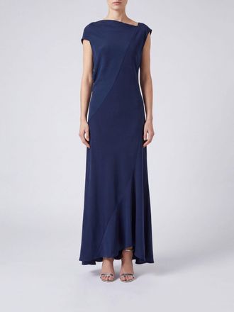 Alberta Ferretti Robe longue de c&eacute;r&eacute;monie style nuisette en satin