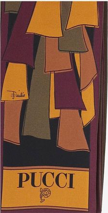 Emilio Pucci Silk Mixed-Print Scarf - Multicolor