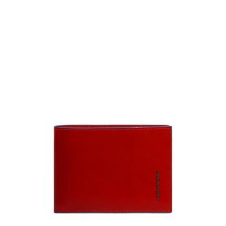 Piquadro Homme, Accessoires, Rouge, Taille: ONE Size Portefeuille avec poche &agrave; monnaie et protection Rfid