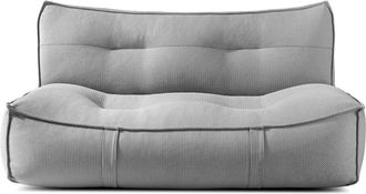 Konsimo Gartensofa LOVIA Loungesofa, Gartenm&ouml;bel, Sofa 2-Sitzer, Premiumqualit&auml;t aus EU hochwertiger Sitzkomfort, mit integrierter Schutzh&uuml;lle, wetterbest&auml;ndi