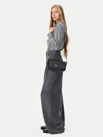Calvin Klein Jeans Handtasche Calvin Klein Jeans Minimal Monogram Shoulder Pouch LV04K3161G Schwarz