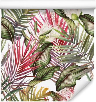 OEM Carta Da Parati Con Foglie Colorate Per Soggiorno E Camera Da Letto, 50x1000 Cm