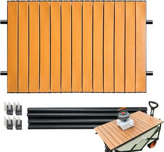 Generico Campingtischplatte, Strandtisch - zusammenklappbare Camping-Einstellung - Schwere Dom&auml;ne, 74,9 x 55,9 cm, Rucksack-Werkzeug, tragbares Grillzubeh&ouml;r