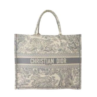 Dior Sac Cabas Pre-owned en Toile - Femme - Pre-owned - Gris - Taille: ONE Size