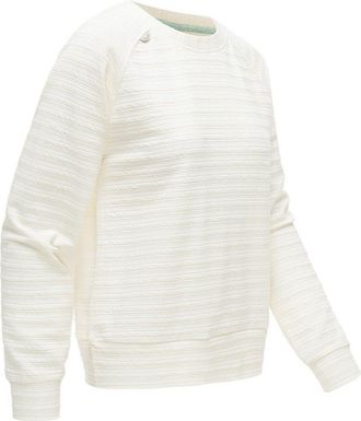 Ragwear Rundhalspullover Joann Crepe Leichter Pullover mit gestreifter Pr&auml;gung