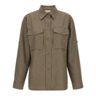 P.A.R.O.S.H. Palais Shirt - - Blouses & Shirts - Damen - Braun - S