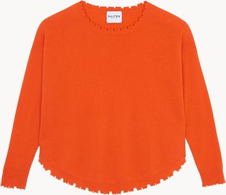 Kujten Pull cachemire col rond liquette - Pull Mela