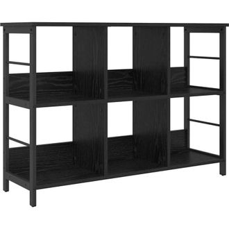 vidaXL Bücherregal Schwarz Eichen-Optik 102 x 32 x 72,5 cm vidaXL