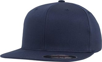 Flexfit Herren Flexfitted Caps Flat Visor blau L/XL