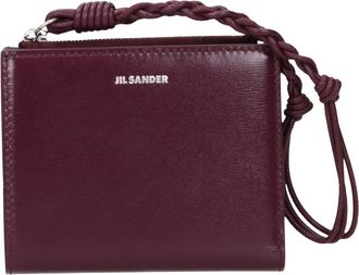 Jil Sander Leder Geldb&ouml;rse - - Bags - Damen - Rot - ONE SIZE