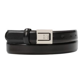 Kazar Schwarzer Lederg&uuml;rtel mit voller Schnalle - - Accessories - Damen - Schwarzk - 100 CM