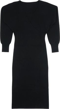 P.A.R.O.S.H. P.a.r.o.s.h., Femme, Robes, Noir, Taille: 40 FR Lime Knitted Midi Dress