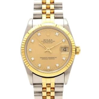 Rolex Pre-owned Datejust Stainless Steel Or Jaune - Femme - Pre-owned - Jaune - Taille: ONE Size
