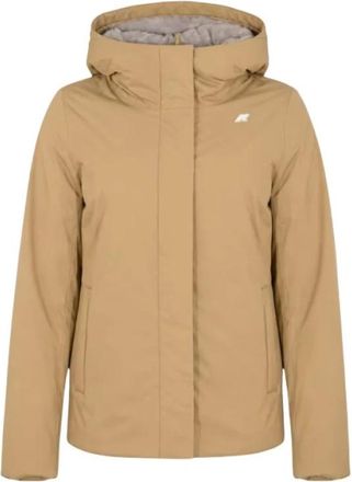 K-Way Lil Twill Soft Beaver Jacket - Femme - Vestes - Beige - Taille: 40 FR