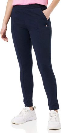Champion Damen Legacy American Classics C-Logo Pleated Slim Trainingshose, Marineblau, XL