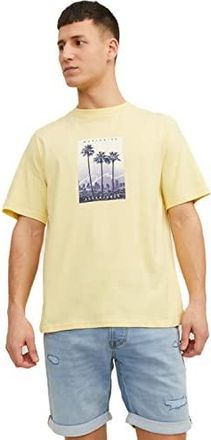 Jack & Jones Jorsplash Photo Tee S Crew Neck T-Shirt, Vanille fran&ccedil;aise, L Homme